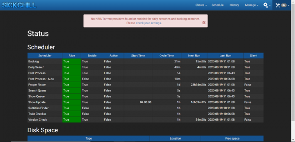 SickChill - ASUSTOR NAS