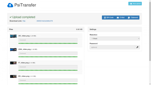 PsiTransfer - ASUSTOR NAS