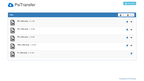 PsiTransfer - ASUSTOR NAS