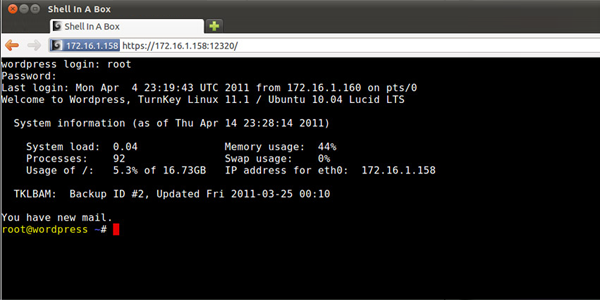 Shell In A Box - ASUSTOR NAS