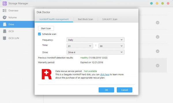 IronWolf Health Management - ASUSTOR NAS