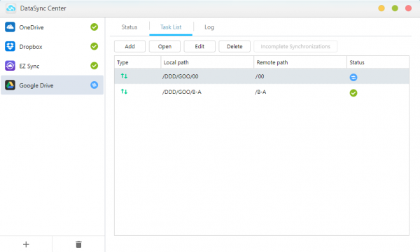 DataSync Center - ASUSTOR NAS