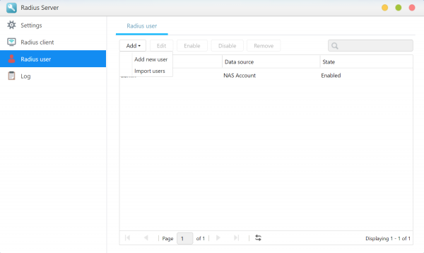 Radius Server - ASUSTOR NAS